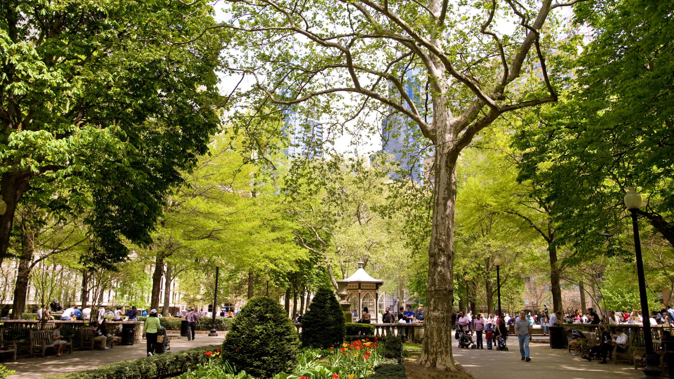 Rittenhouse Square Neighborhood of Philadelphia, PA